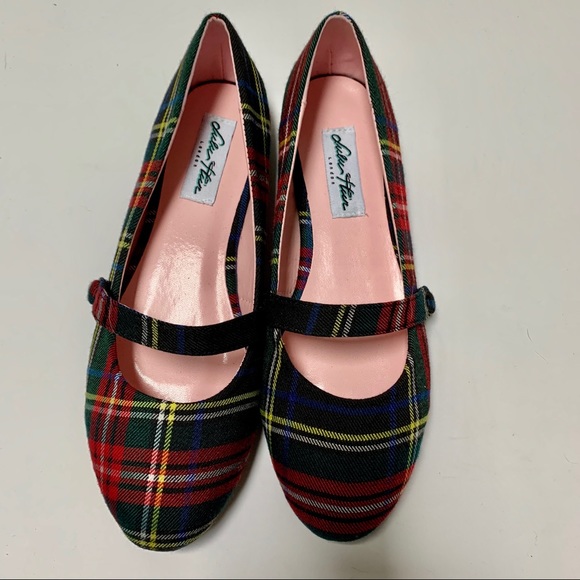 Modcloth | Shoes | Modcloth A Kick Of Classic Plaid Mary Jane Flats ...